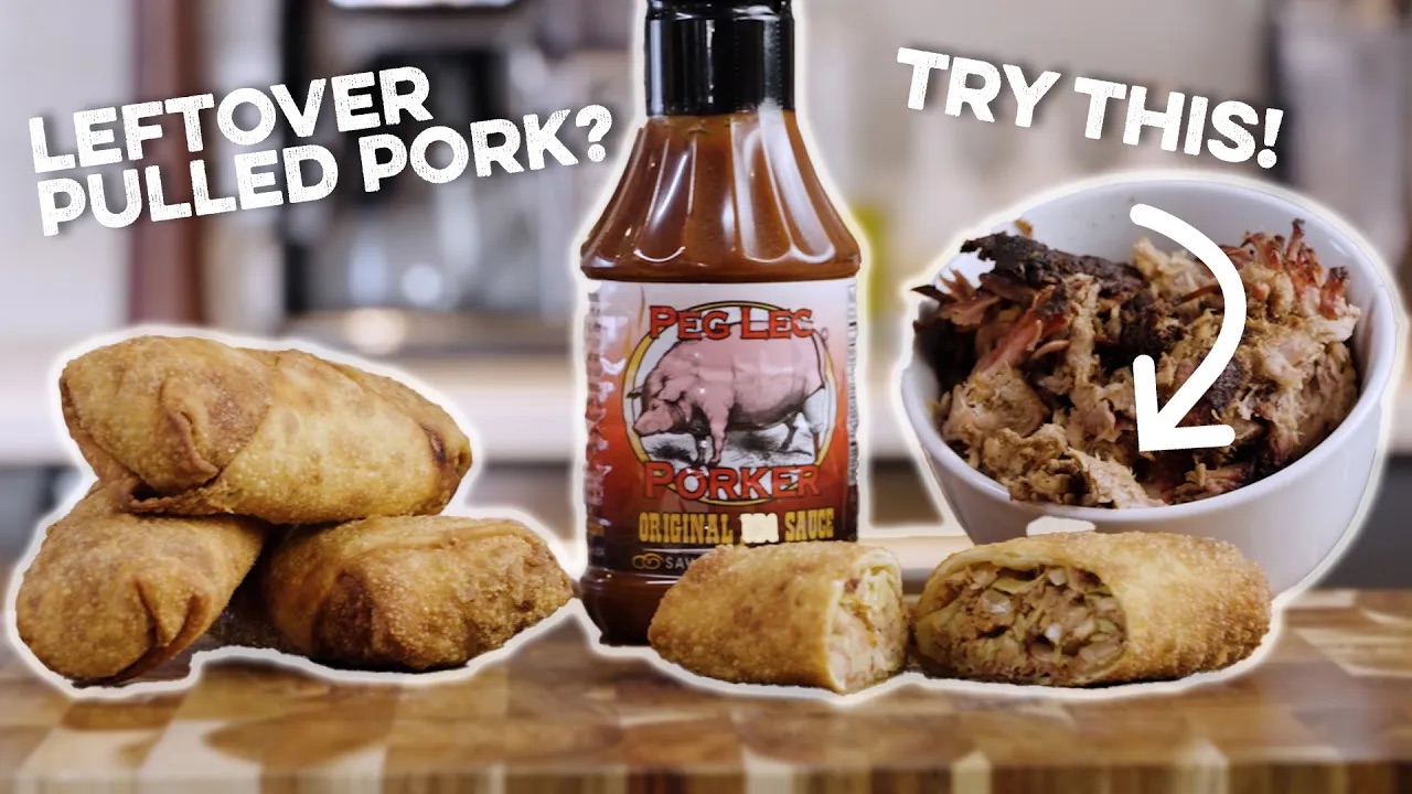 Legendary Pitmaster's Pulled Pork Spring Rolls | Leftover Makeover ...