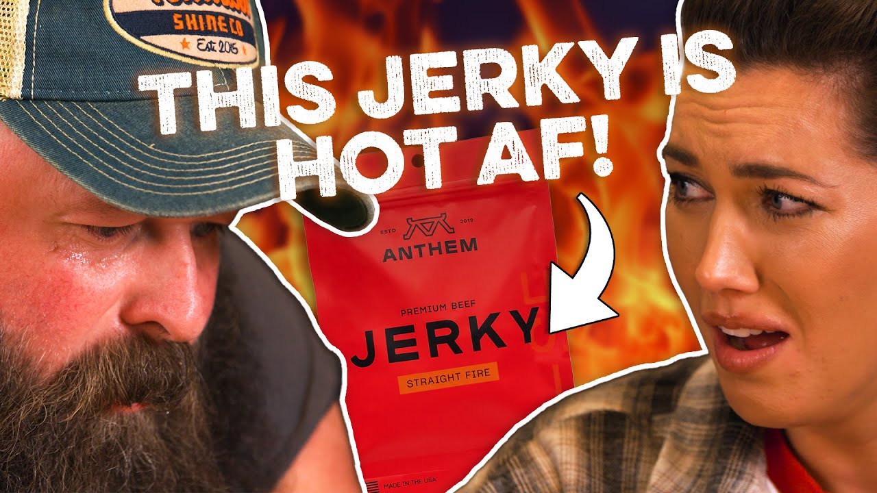 Boss & Ashla Try The STRAIGHT FIRE Anthem Jerky Challenge - Rated Red